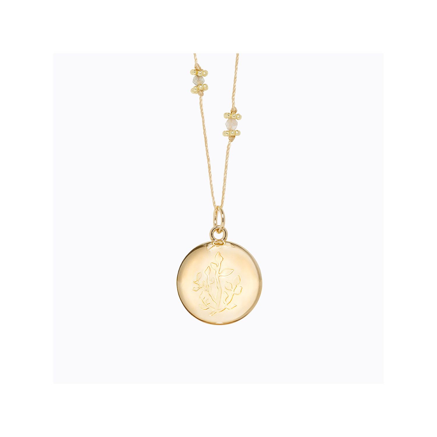 Joy Pregnancy necklace pink gold - Ilado Paris